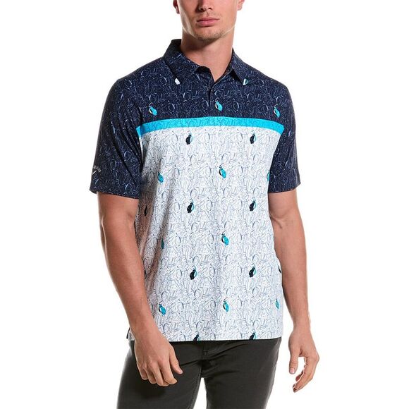 Callaway | Shirts | Callaway All Over Golf Novelty Colorblocked Polo ...